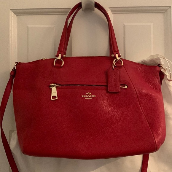 Coach | Bags | Coach Red Leather Bag | Poshmark